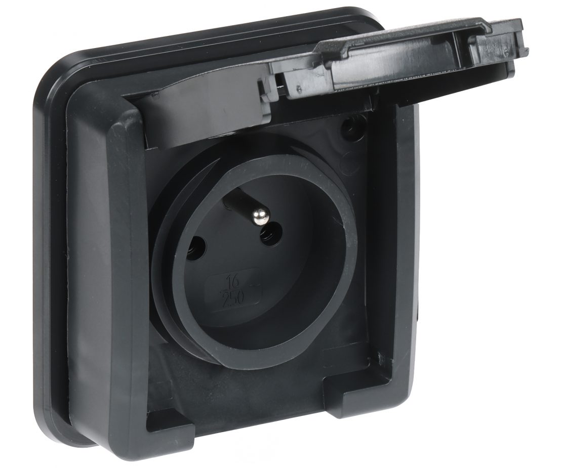 VIENSTĀVA KONTAKTLIGZDA AQUANT-5041-77/S/EPN 230 V AC 16 A IP55 Elektro ...