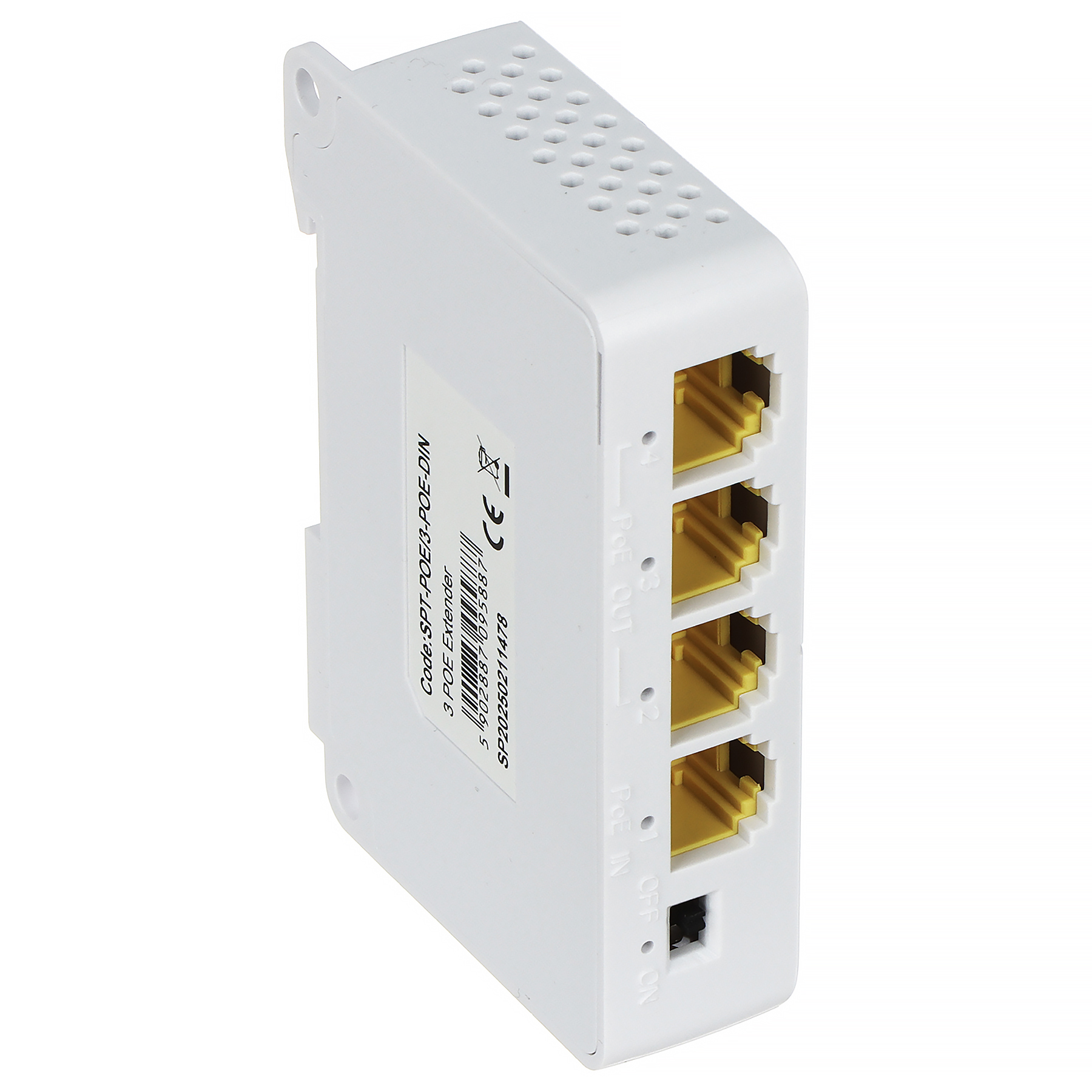 SLĒDZIS POE / EXTENDER SPT-POE/3-POE-DIN 4-PORTU DELTA NETWORK - GOODSTORE